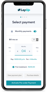 Customer Sign Up - LayUp Technologies